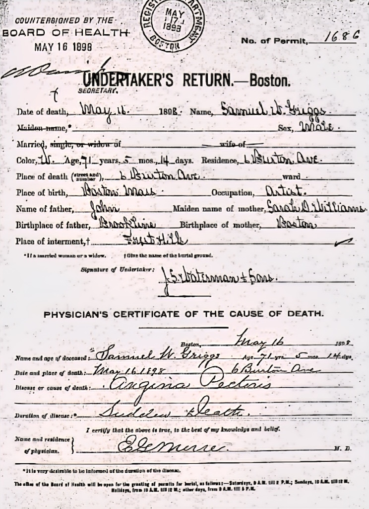SWG-samuel-w-griggs-undertaker-report | White Mountain Art & Artists